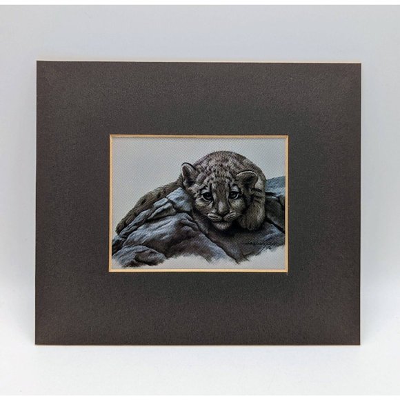 Harold Rigsby | Art | Harold Rigsby Vintage Print Signed Snow Leopard ...
